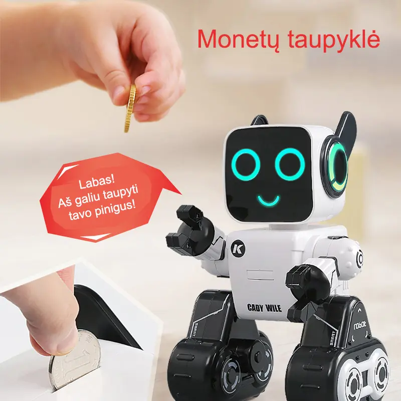 Programuojamas robotas - taupyklė Wile