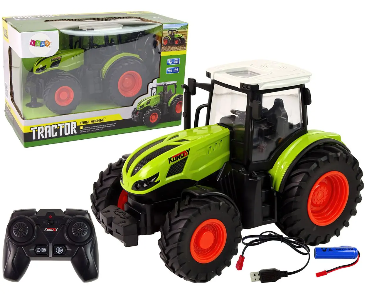 Valdomas žaislinis traktorius „Farm Machine”