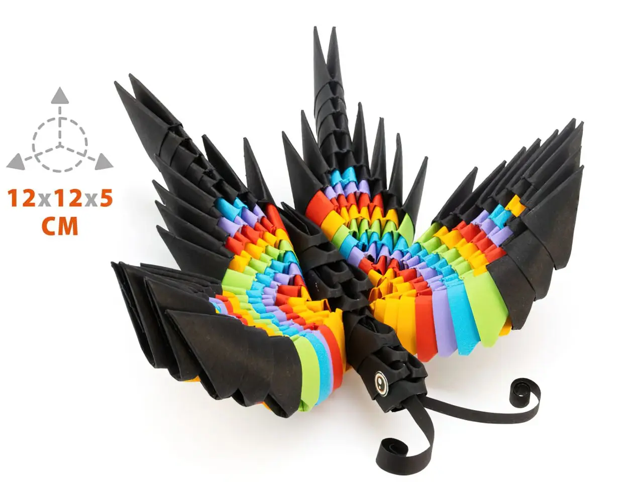 Origami lankstymas vaikams „Drugelis”, Origami 3D