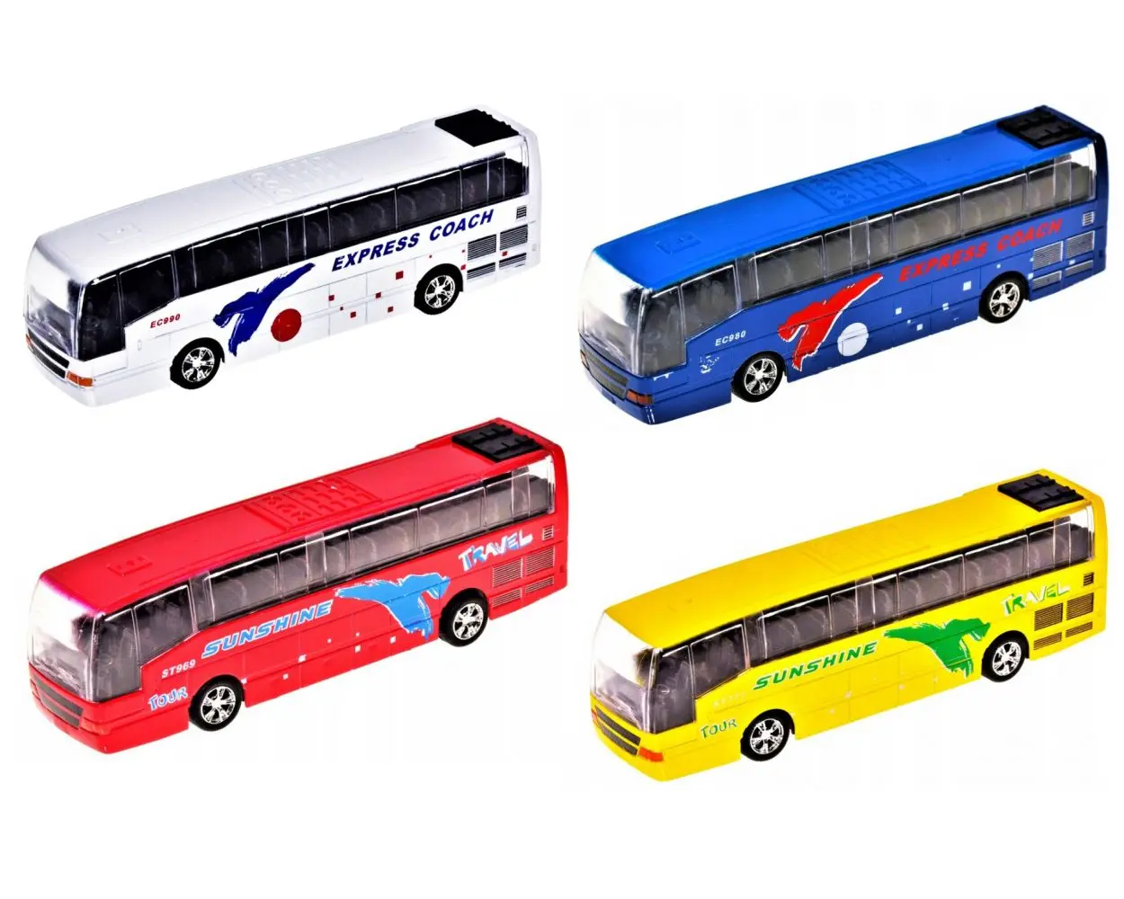 Žaislinis metalinis autobusas „Express Coach“