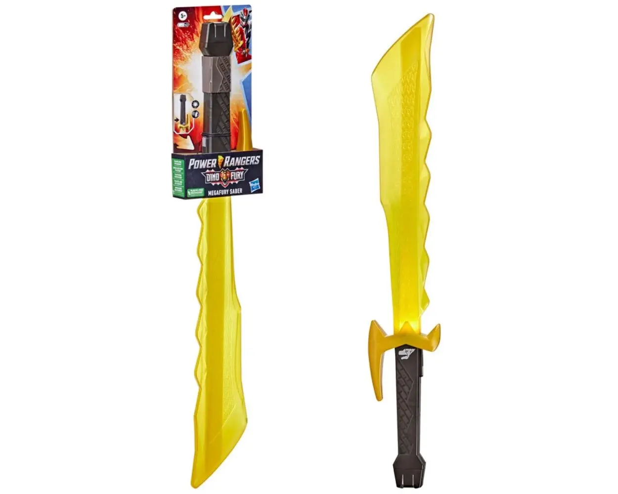 Žaislinis kardas su šviesos ir garso efektais „Power Rangers”, 80 cm