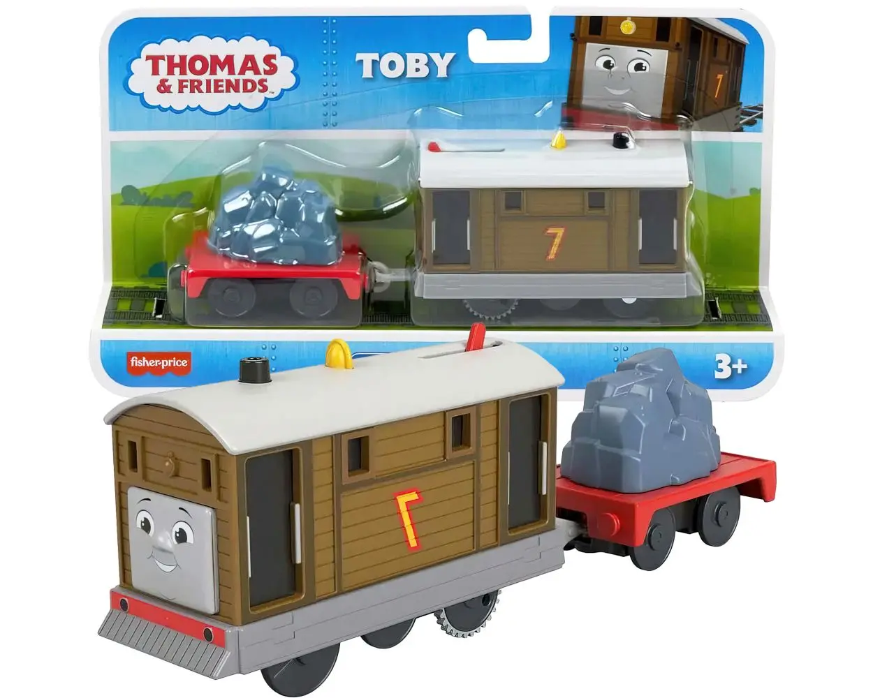 Thomas & Friends motorizuotas traukinukas Toby, HFX92