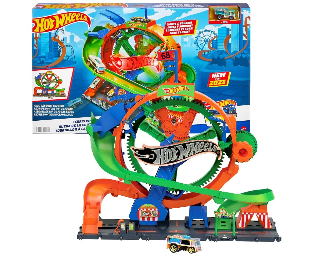 Hot Wheels trasa „Ferris Wheel Whirl”, HKX46