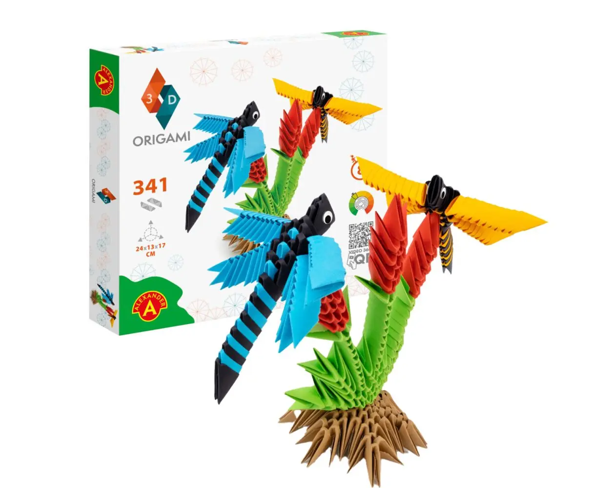 Origami lankstymas vaikams „Laumžirgiai”, Origami 3D