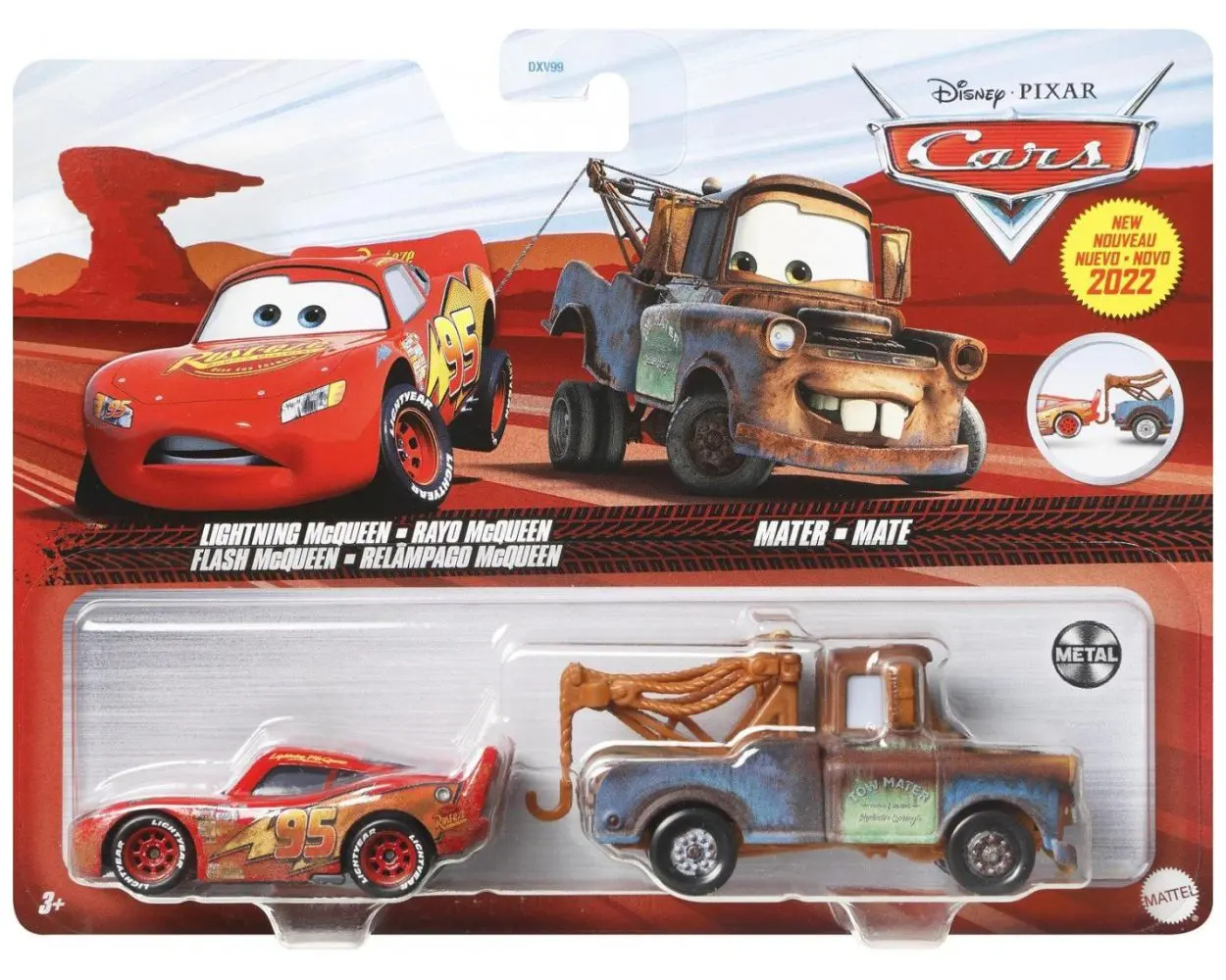 CARS 3 dviejų automodelių rinkinys „Žaibas Makvynas ir Bruolis”, DXV99