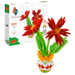 Origami lankstymas vaikams „Gėlės”, Origami 3D
