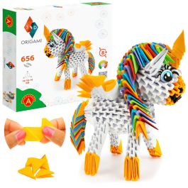 Origami lankstymas vaikams „Vienaragis”, Origami 3D