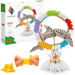 Origami lankstymas vaikams „Delfinas”, Origami 3D