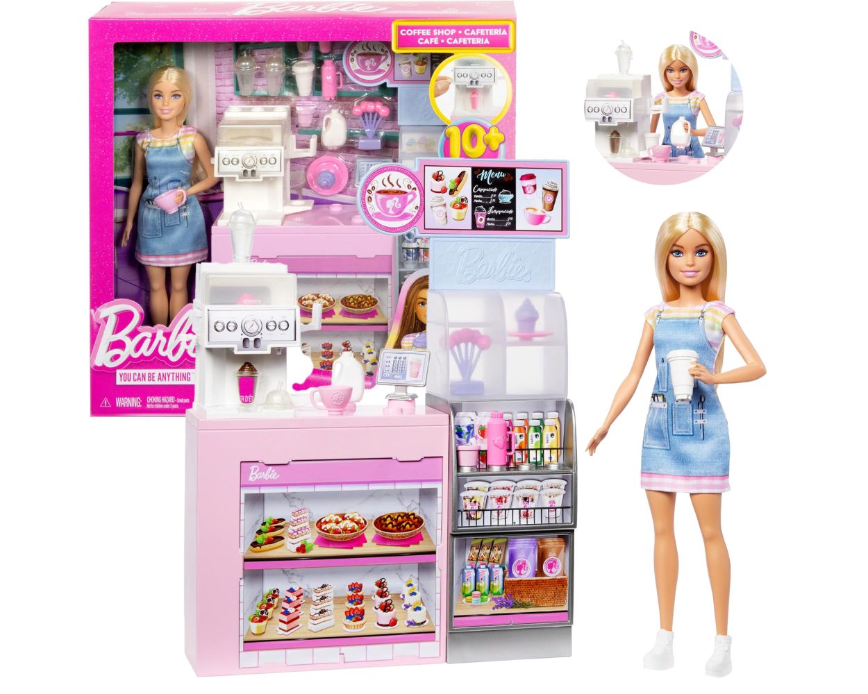 Barbie lėlė su kavinės rinkiniu, HXN94